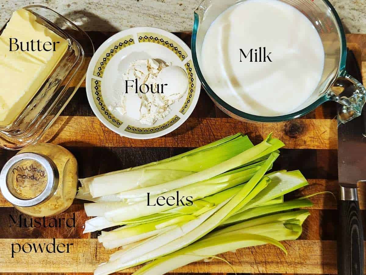 Easy creamy baked leeks in a white sauce - Gemma & Company