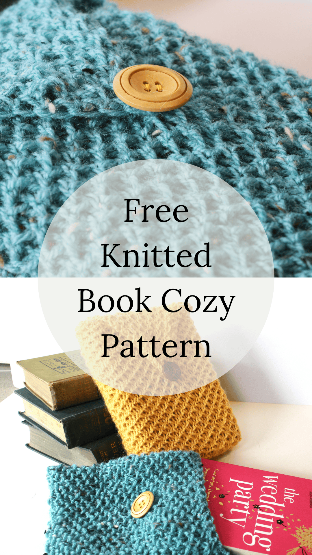 Easy knitted book cozy free pattern keep your books pristine