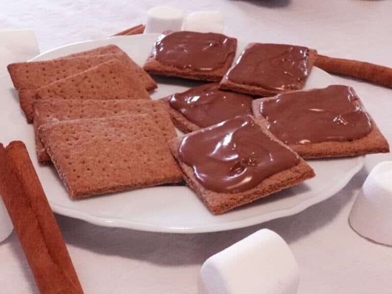 Chocolate covered graham crackers recipe, ready for smores