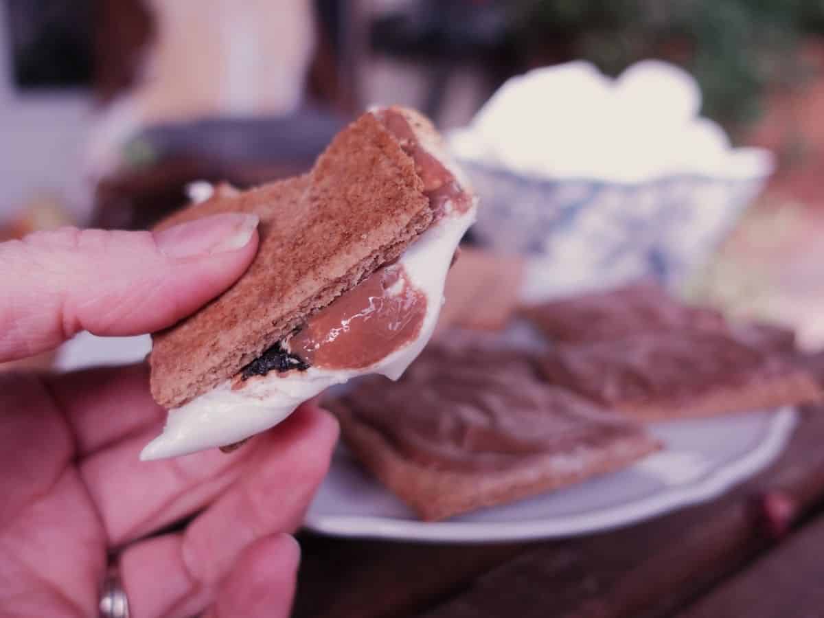 Chocolate covered graham crackers recipe, ready for smores