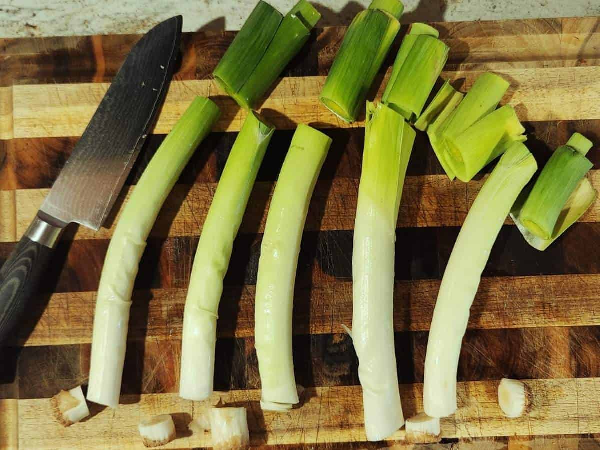 Easy creamy baked leeks in a white sauce - Gemma & Company