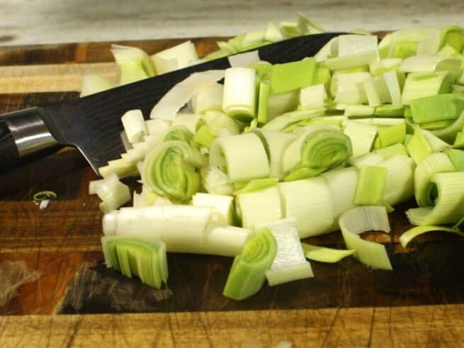 Easy creamy baked leeks in a white sauce - Gemma & Company