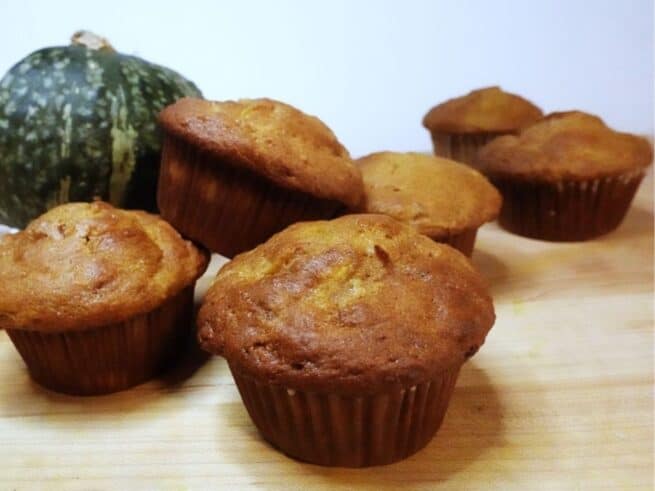 Simple Kabocha Squash Muffins with a Hint of Ginger